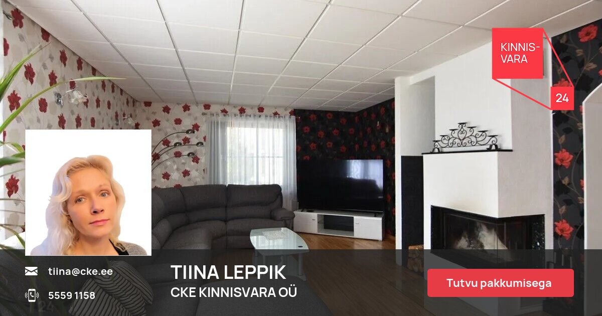 Müüa maja, 5 tuba, Kevade tn 9, Vallimäe, Rakvere linn