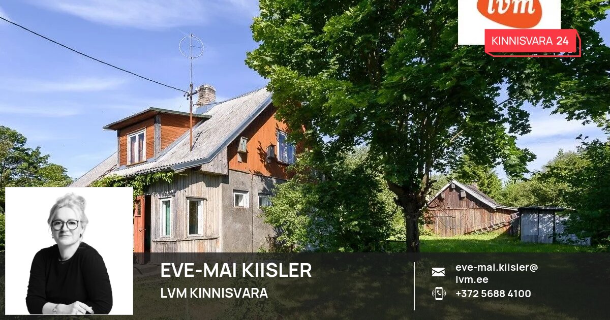 Müüa maja, 4 tuba, Kalda, Surju küla, Saarde vald