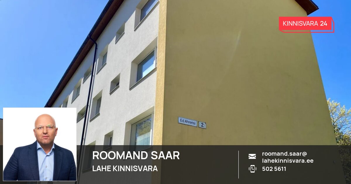 Müüa korter, 3 tuba, E. Ahrensi tn 2, Kuusalu alevik, Kuusalu vald