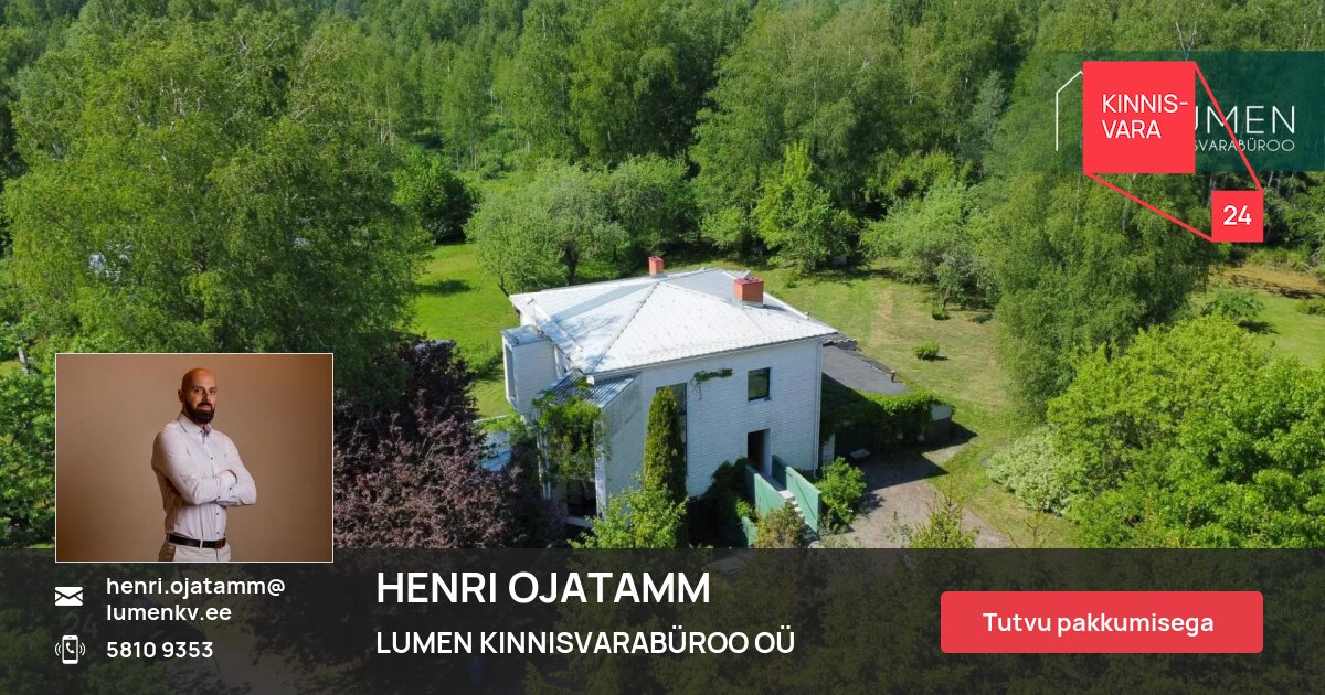 Müüa maja, 6 tuba, Tiigi tn 27, Sauga alevik, Tori vald