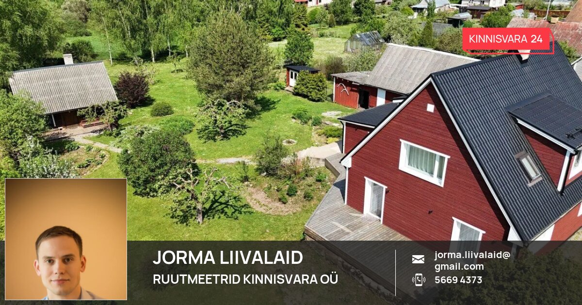 Müüa maja, 5 tuba, Sõpruse tn 5, Rakke alevik, Väike-Maarja vald