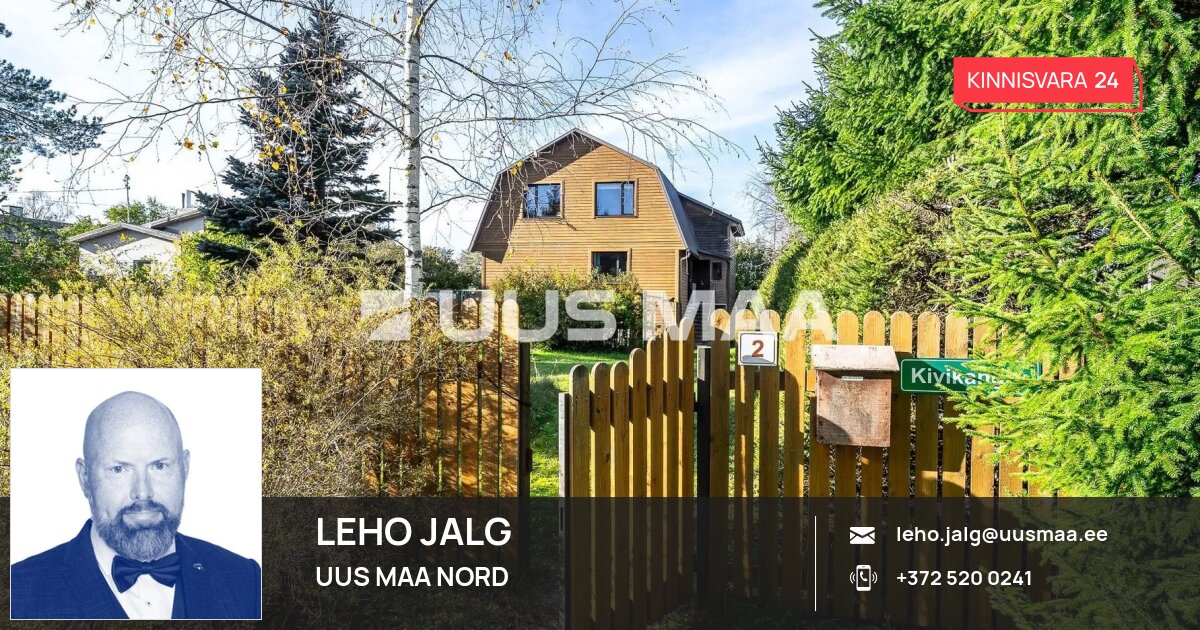 Müüa maja, 6 tuba, Kivikangru tn 2, Saue linn, Saue vald