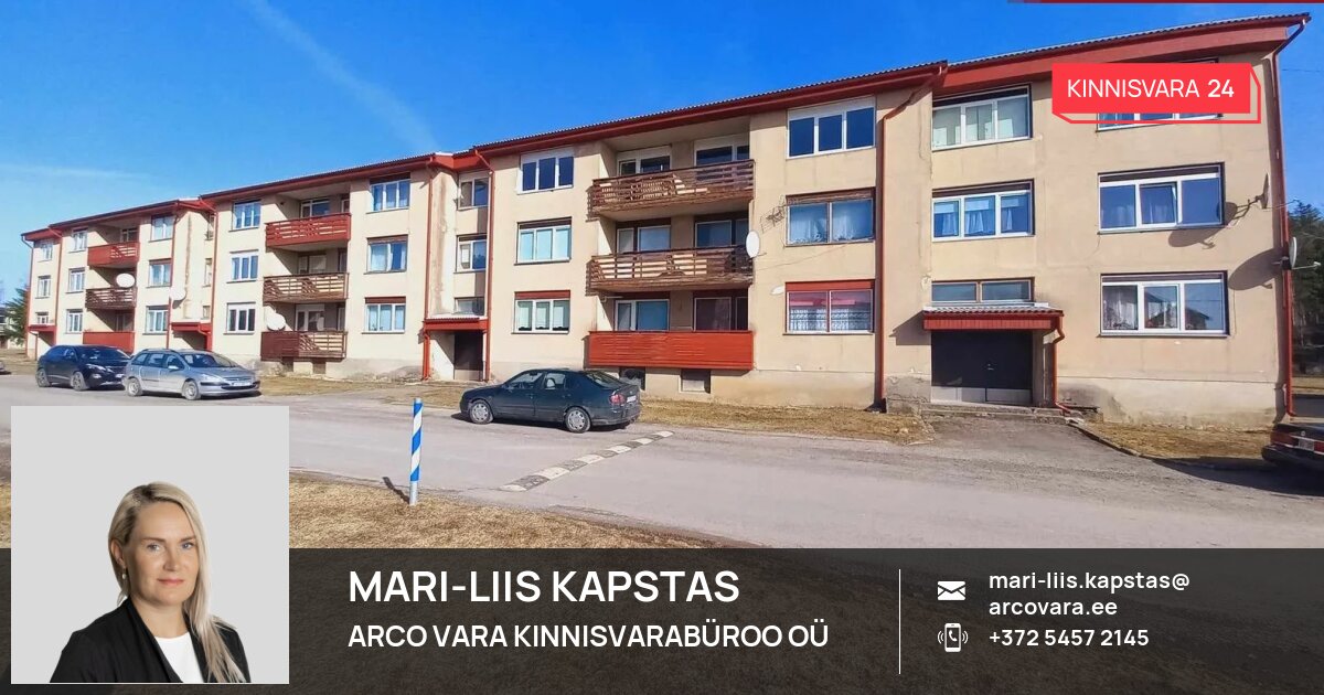 Müüa korter, 3 tuba, Oru tn 1, Rakke alevik, Väike-Maarja vald