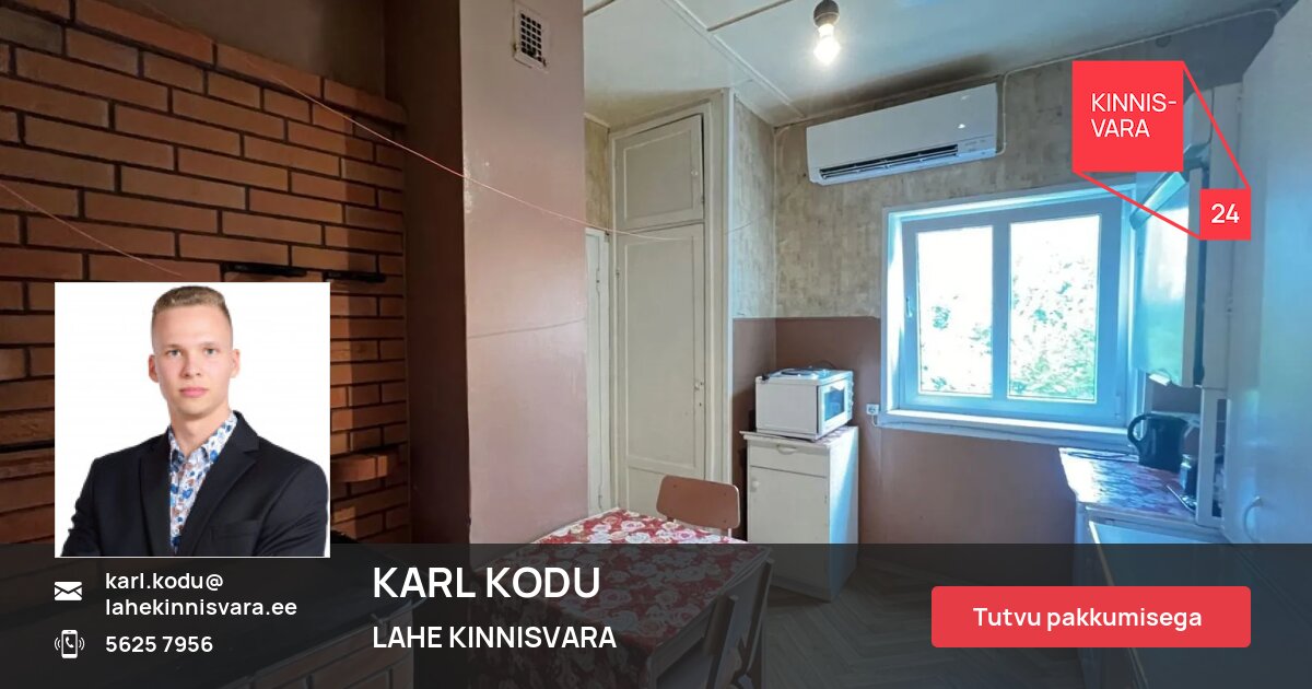 Müüa korter, 2 tuba, Pärnu-Paide mnt 16, Vändra alev, Põhja-Pärnumaa vald