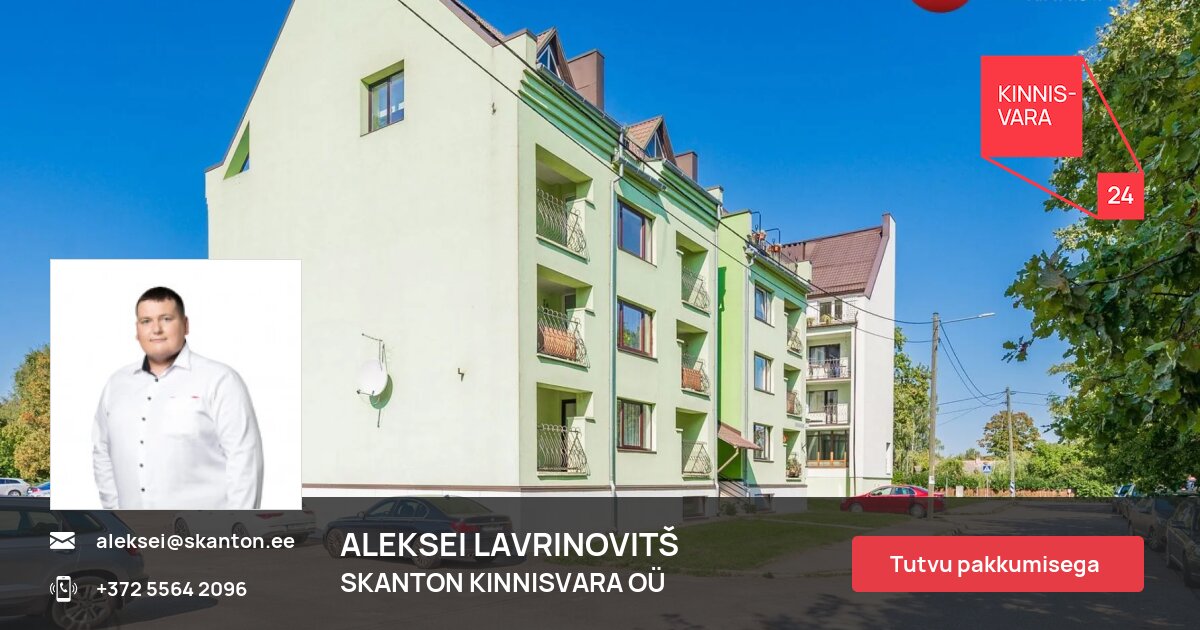 Müüa korter, 5 tuba, B. G. Forseliuse tn 3, Karlova, Tartu linn