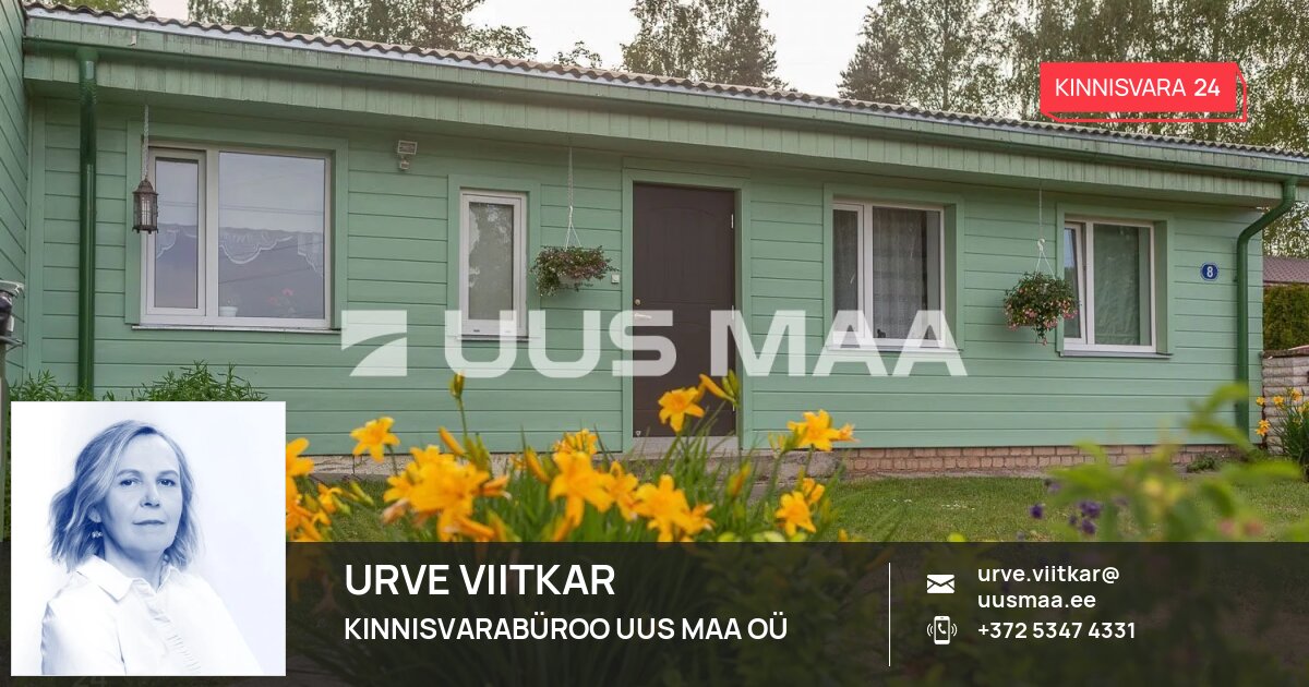 Müüa maja, 4 tuba, Kulbilohu põik 8, Kulbilohu, Elva linn, Elva vald