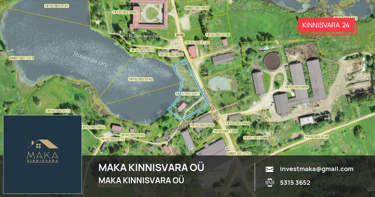 Müüa maa, Tammiku tee 19, Ruusmäe küla, Rõuge vald