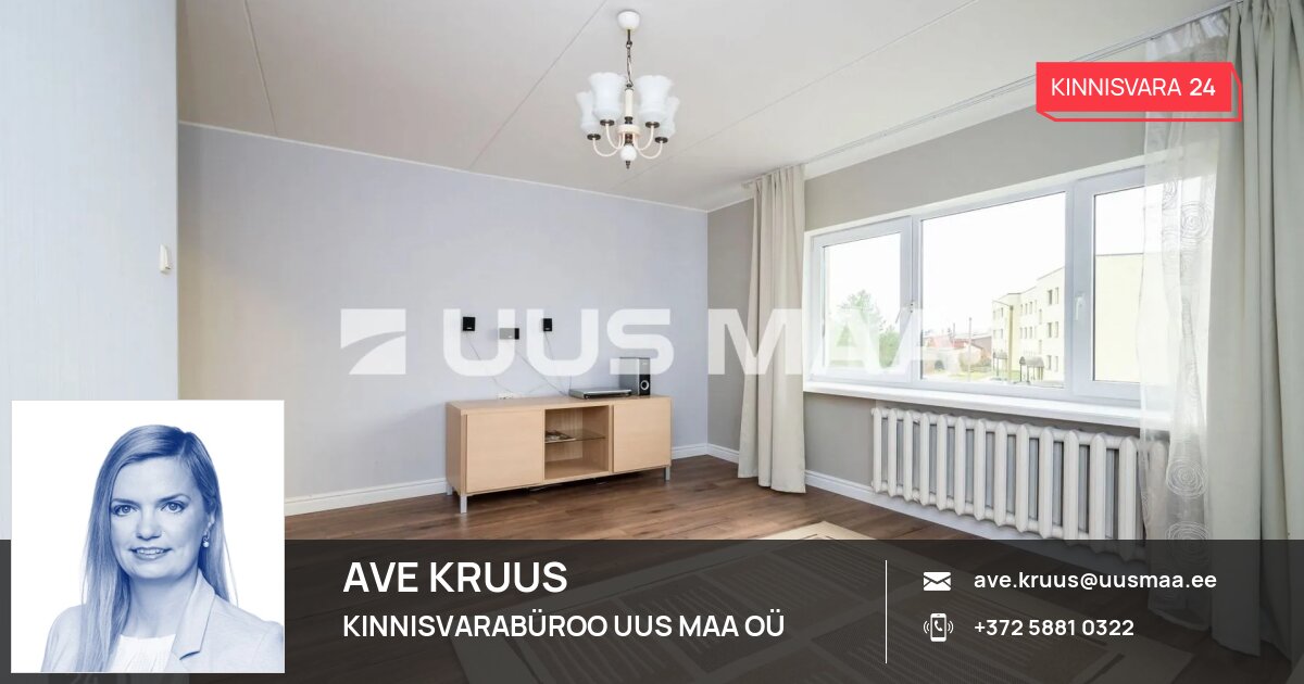 Üürile anda korter, 4 tuba, Juhtme tn 27, Peetri alevik, Rae vald