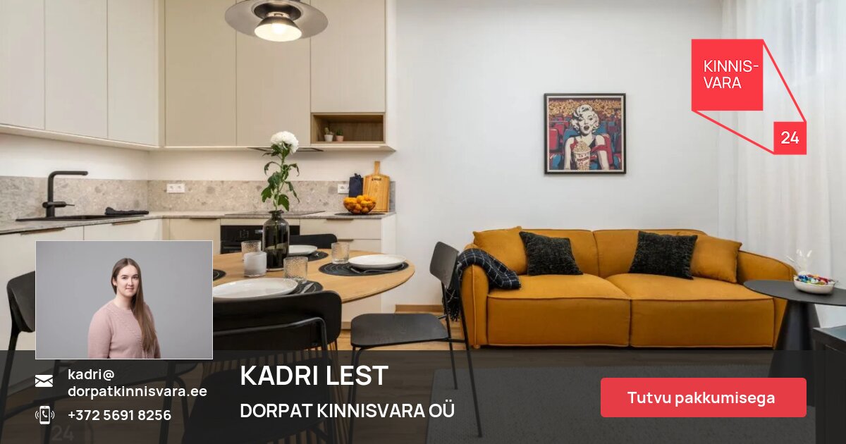 Müüa korter, 4 tuba, Lääne tn 16, Jaamamõisa, Tartu linn