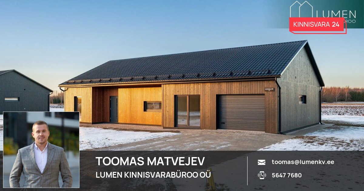 Müüa maja, 5 tuba, Künnapuu tee 13, Soinaste küla, Kambja vald