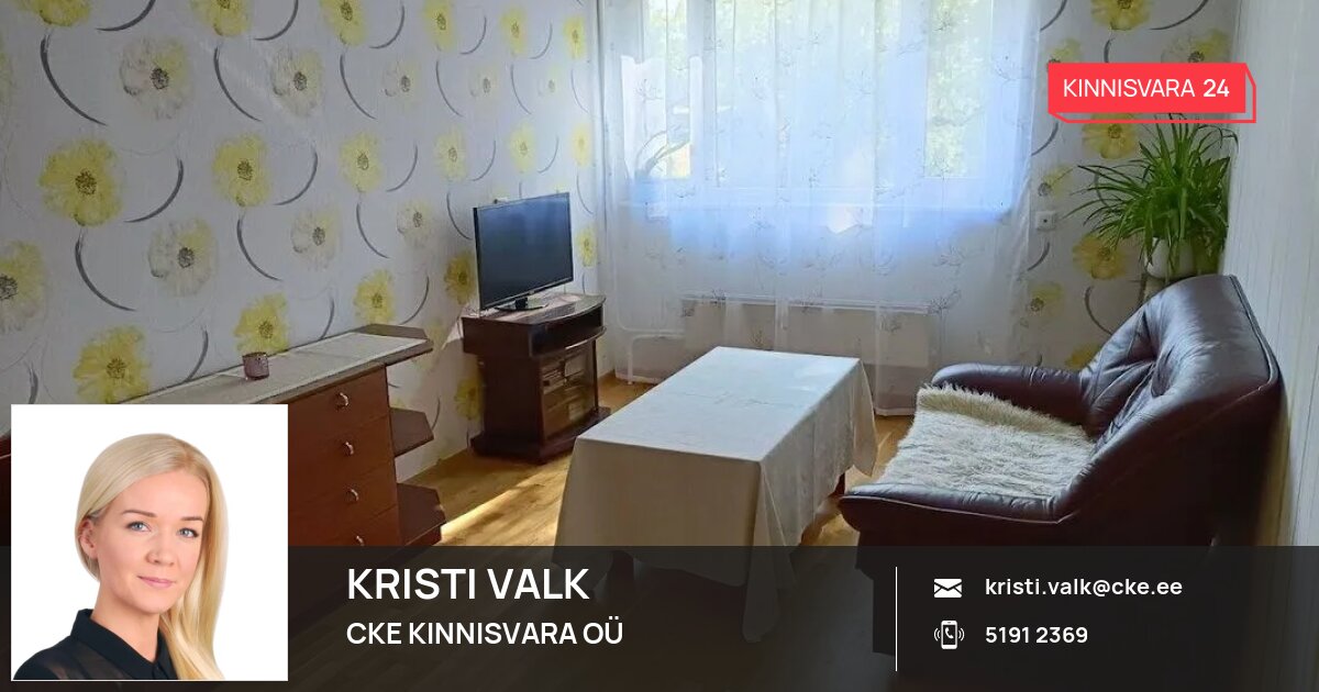 Müüa korter, 1 tuba, Tuule tn 2, Vändra alev, Põhja-Pärnumaa vald