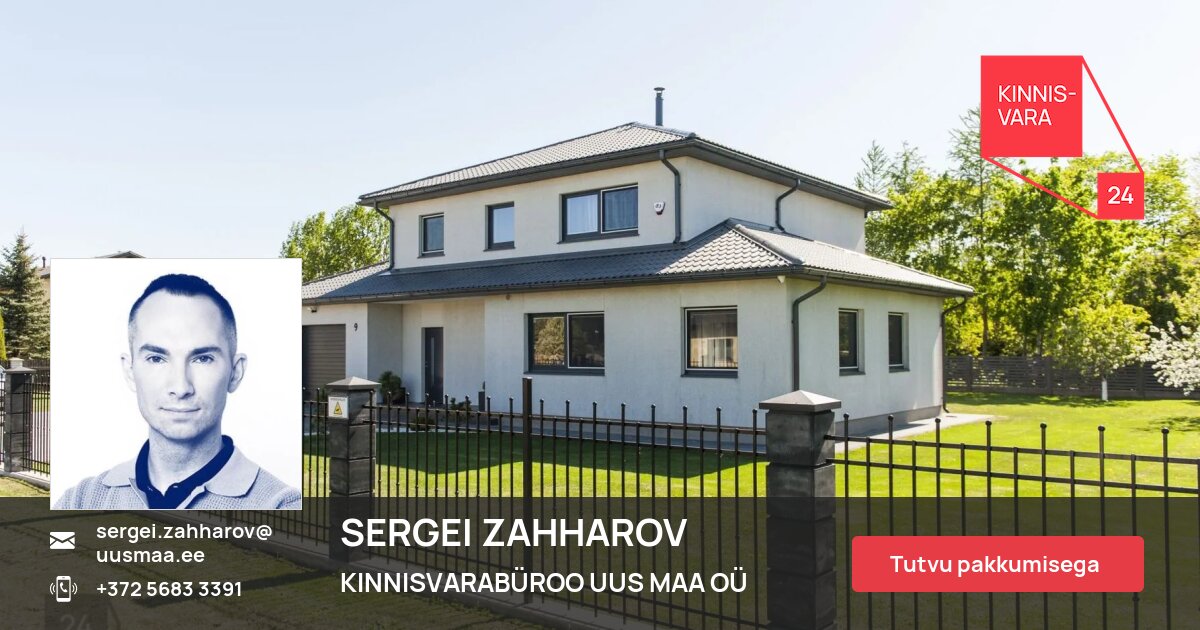 Müüa maja, 5 tuba, Käpa tee, Liivamäe küla, Jõelähtme vald