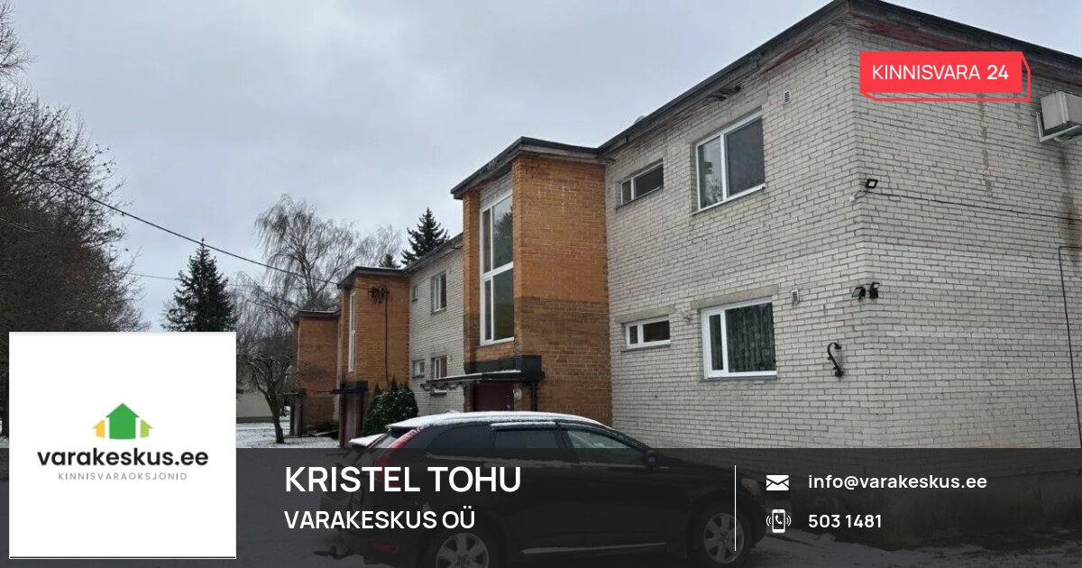 Müüa korter, 2 tuba, Tuuliku tn 6-9, Tabivere alevik, Tartu vald