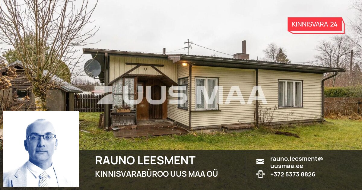 Müüa suvila, 4 tuba, Puraviku ringtee 17, Aespa alevik, Kohila vald