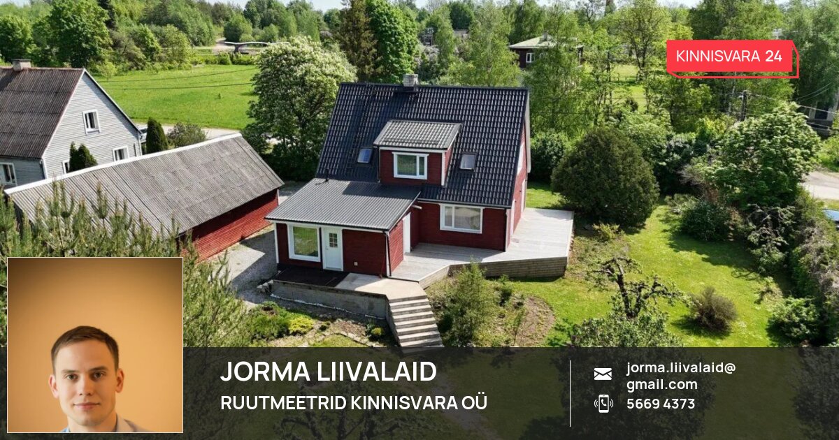 Müüa maja, 5 tuba, Sõpruse tn 5, Rakke alevik, Väike-Maarja vald