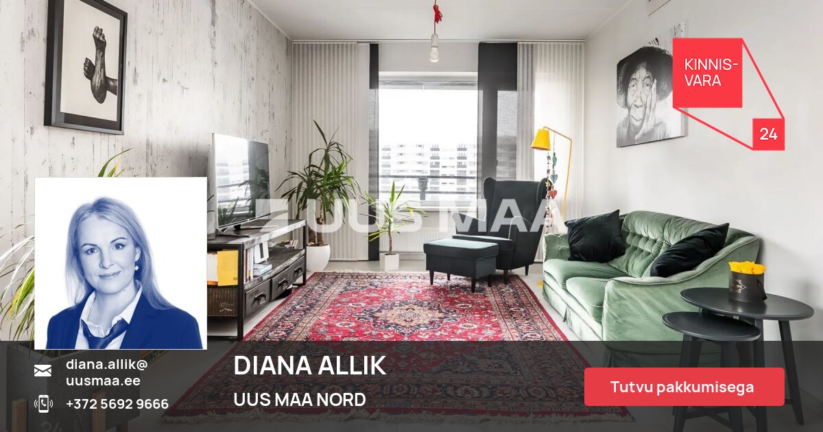 Üürile anda korter, 3 tuba, Sipelga tn 4, Sääse, Mustamäe