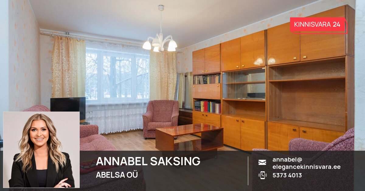 Müüa korter, 2 tuba, Anne tn 47, Annelinn, Tartu linn