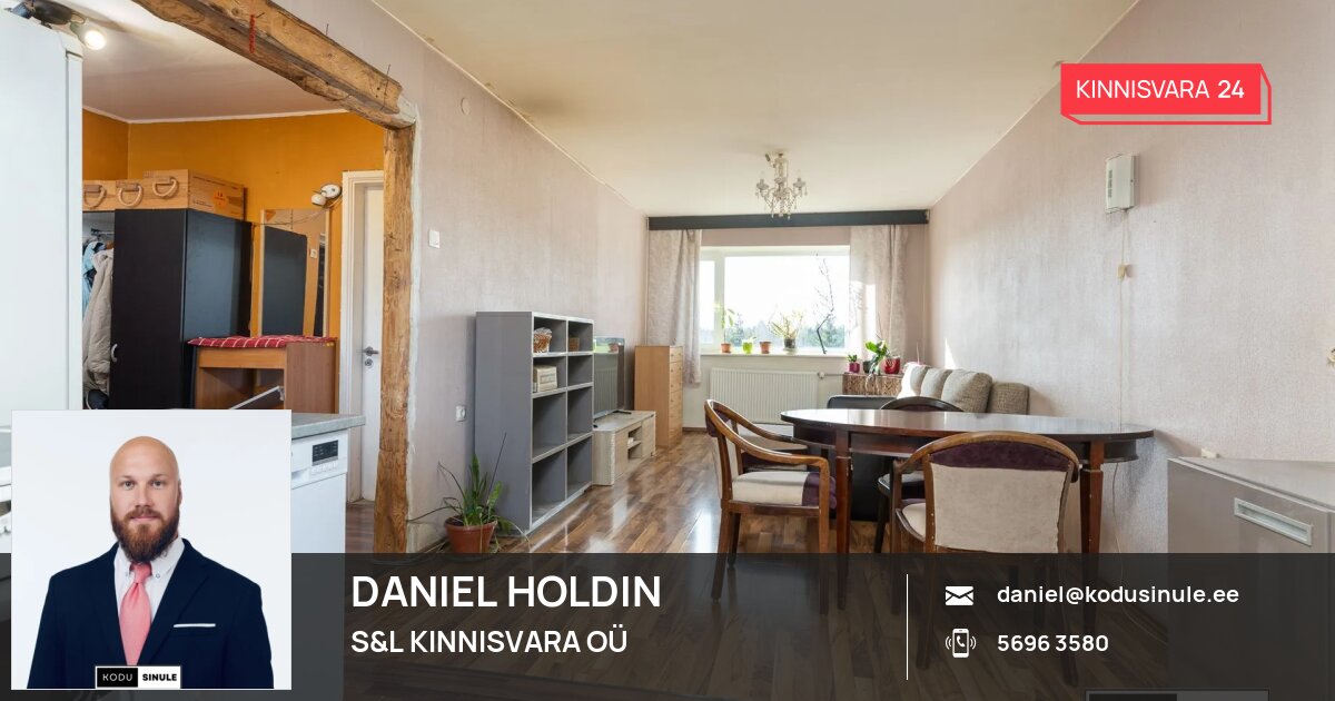 Müüa korter, 3 tuba, Mõisa allee 9, Kolga alevik, Kuusalu vald