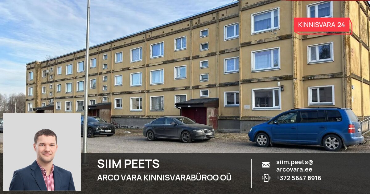 Müüa korter, 2 tuba, Ringtee 2, Õru alevik, Valga vald