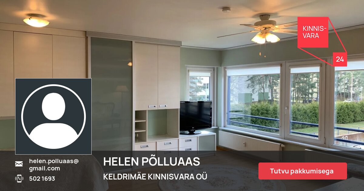 Üürile anda korter, 1 tuba, Heki tee 16, Haabneeme alevik