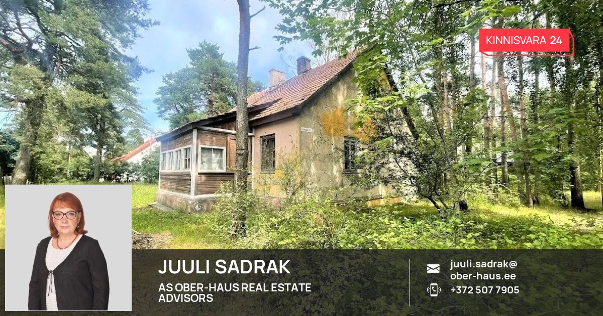 Müüa maja, 5 tuba, Kalda pst 12, Klooga alevik, Lääne-Harju vald
