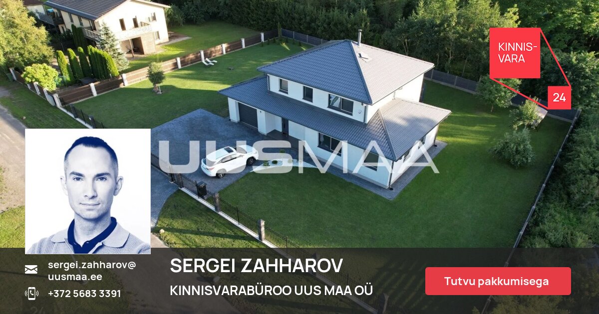 Müüa maja, 5 tuba, Käpa tee, Liivamäe küla, Jõelähtme vald