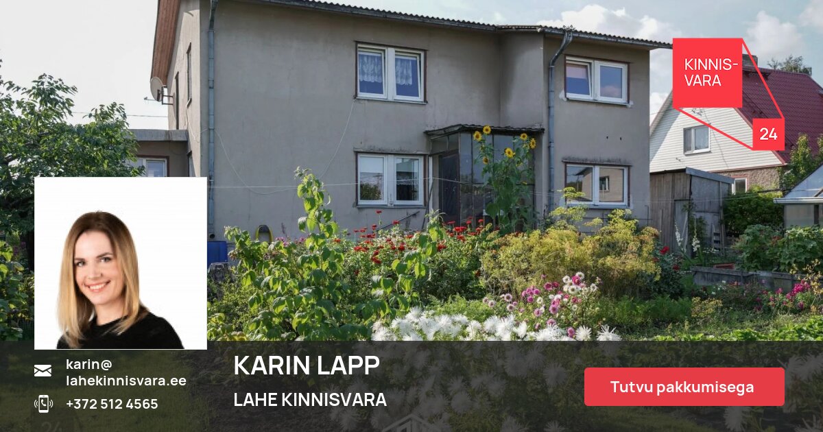 Müüa maja, 5 tuba, Kreegi tn 29, Peetrimõisa, Viljandi linn