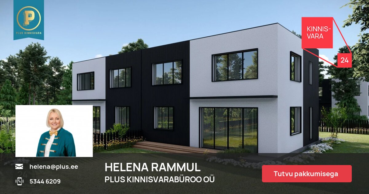 Müüa majaosa, 4 tuba, Talu tee 22/2-2, Keila linn