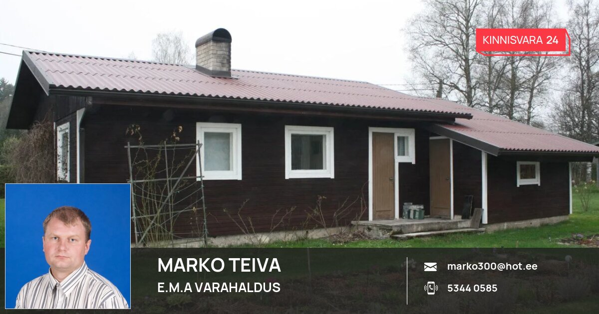 Müüa maja, 2 tuba, Niidu vkt 198, Päide küla, Rakvere vald