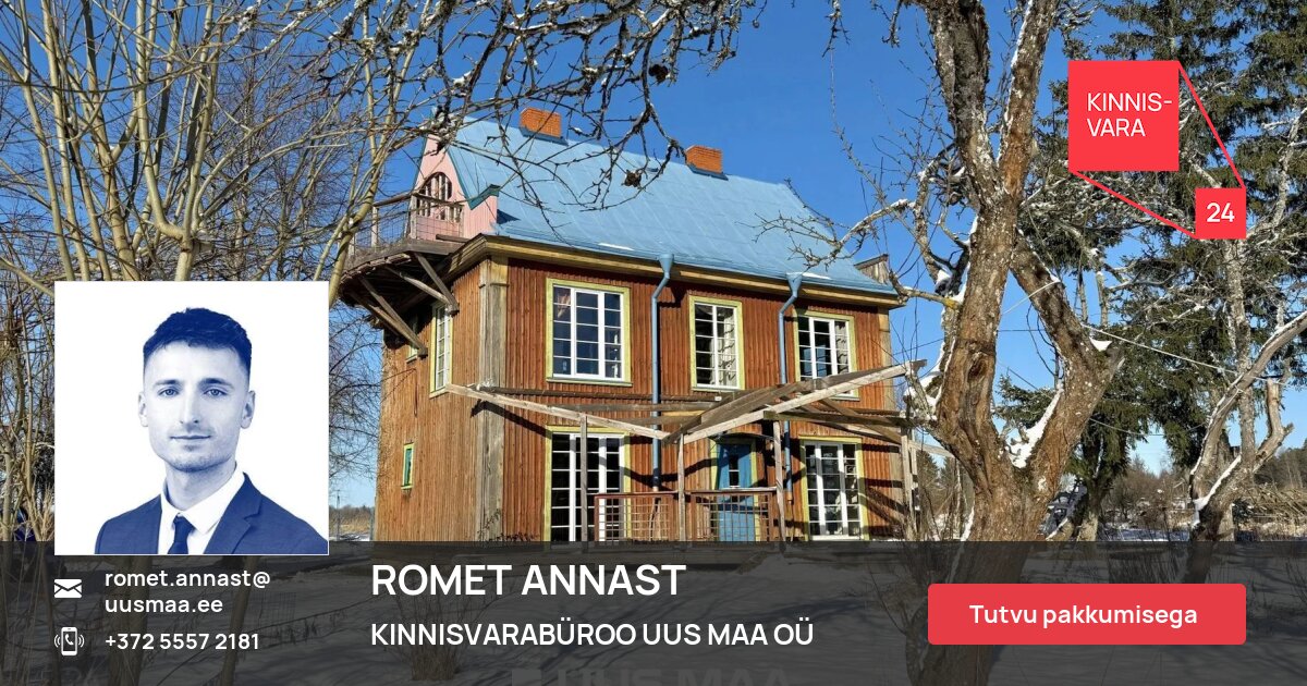 Müüa maja, 6 tuba, Raudtee tn 12, Vana-Vigala küla, Märjamaa vald