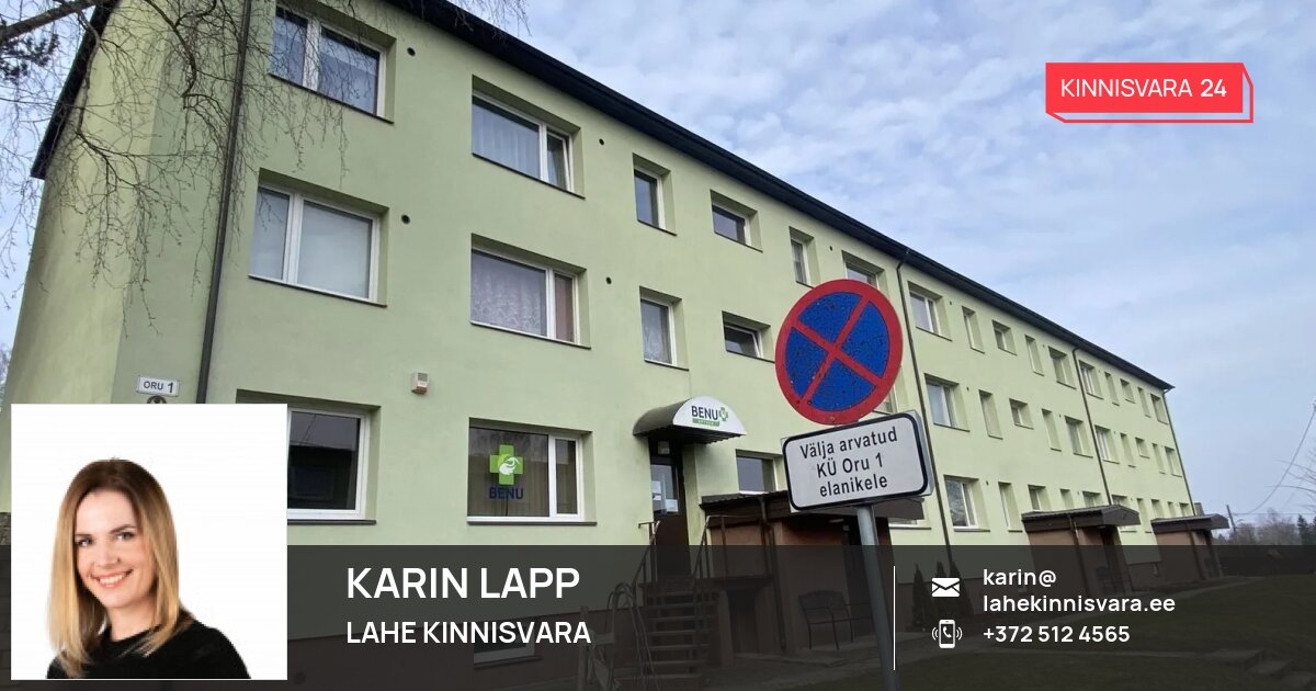 Müüa korter, 4 tuba, Oru tn 1-1, Abja-Paluoja linn, Mulgi vald
