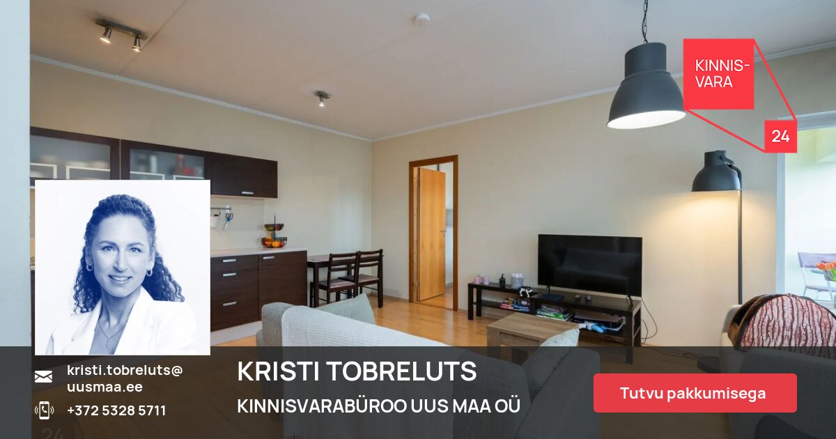 Müüa korter, 2 tuba, Tulbi tn 2c, Veeriku, Tartu linn