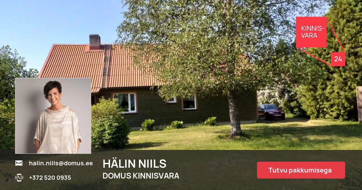 Müüa maja, 4 tuba, Andrease, Pühalepa osavald, Hellamaa küla, Hiiumaa vald