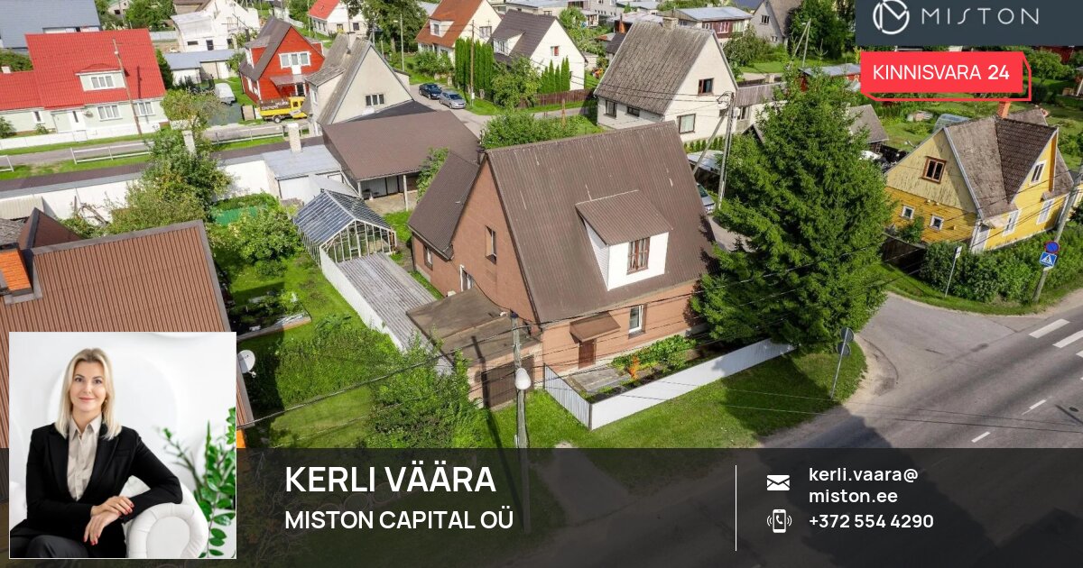 Müüa maja, 5 tuba, Merimetsa tn 42, Raeküla, Pärnu linn