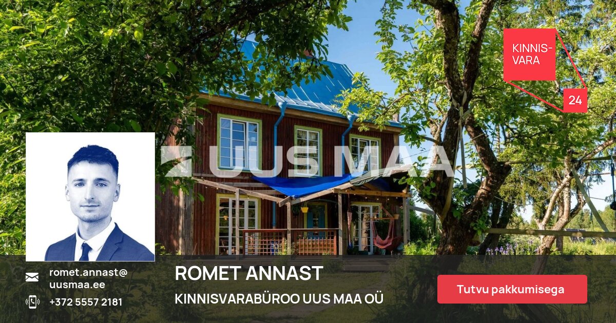 Müüa maja, 6 tuba, Raudtee tn 12, Vana-Vigala küla, Märjamaa vald