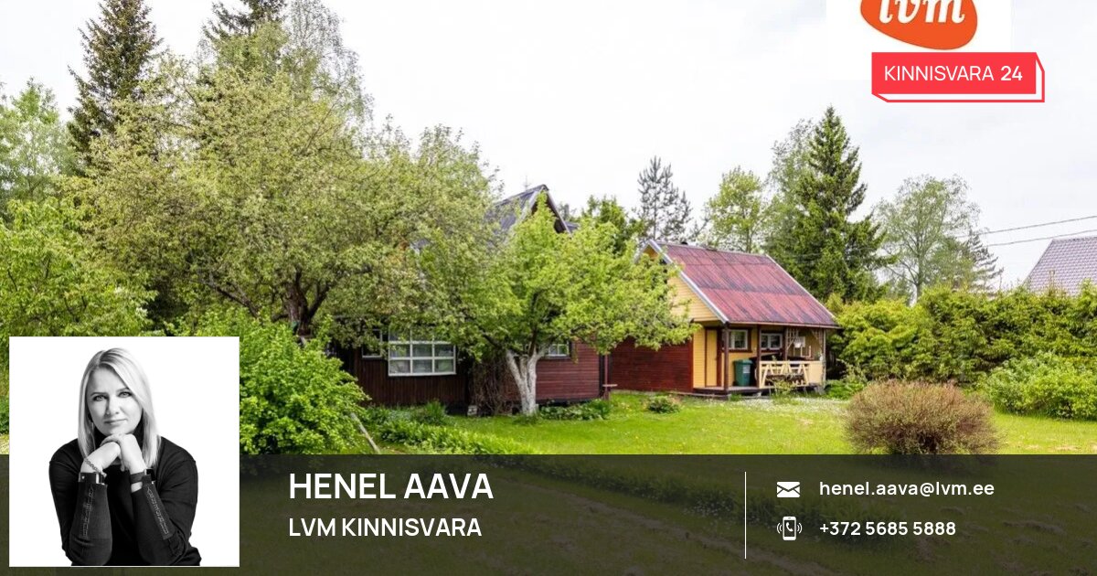 Müüa suvila, 2 tuba, Aasta tn 8, Aespa alevik, Kohila vald