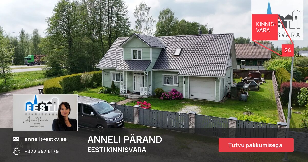 Müüa maja, 5 tuba, Puraviku tee 1, Audru osavald, Papsaare küla, Pärnu linn