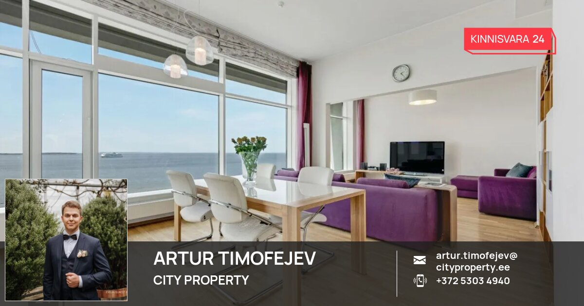 Müüa korter, 4 tuba, Pirita tee 28a, Kadriorg, Kesklinn, Tallinn