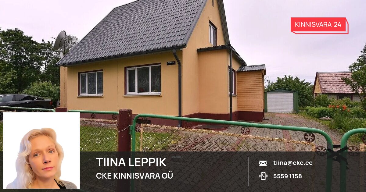 Müüa maja, 4 tuba, Kingu tn 2, Rakke alevik, Väike-Maarja vald
