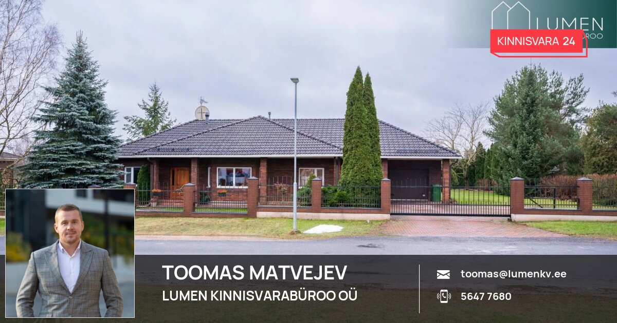Müüa maja, 6 tuba, Sõnajala tn 25, Soinaste küla, Kambja vald