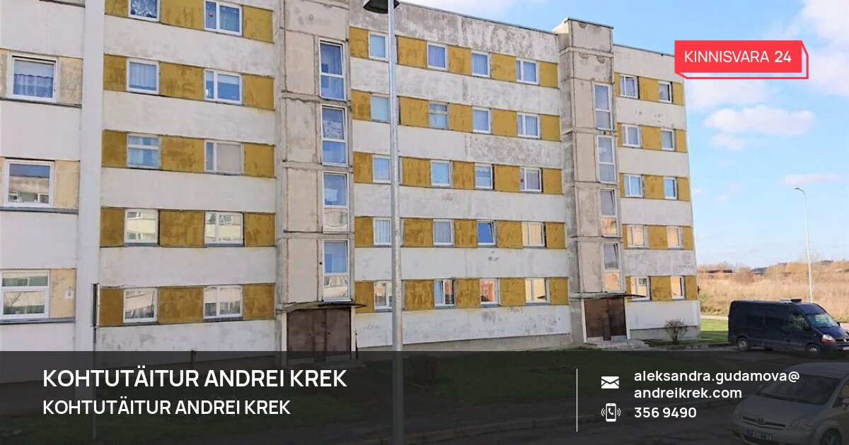 Müüa korter, 1 tuba, Ridaküla tn 22-14, Ahtme, Kohtla-Järve linn