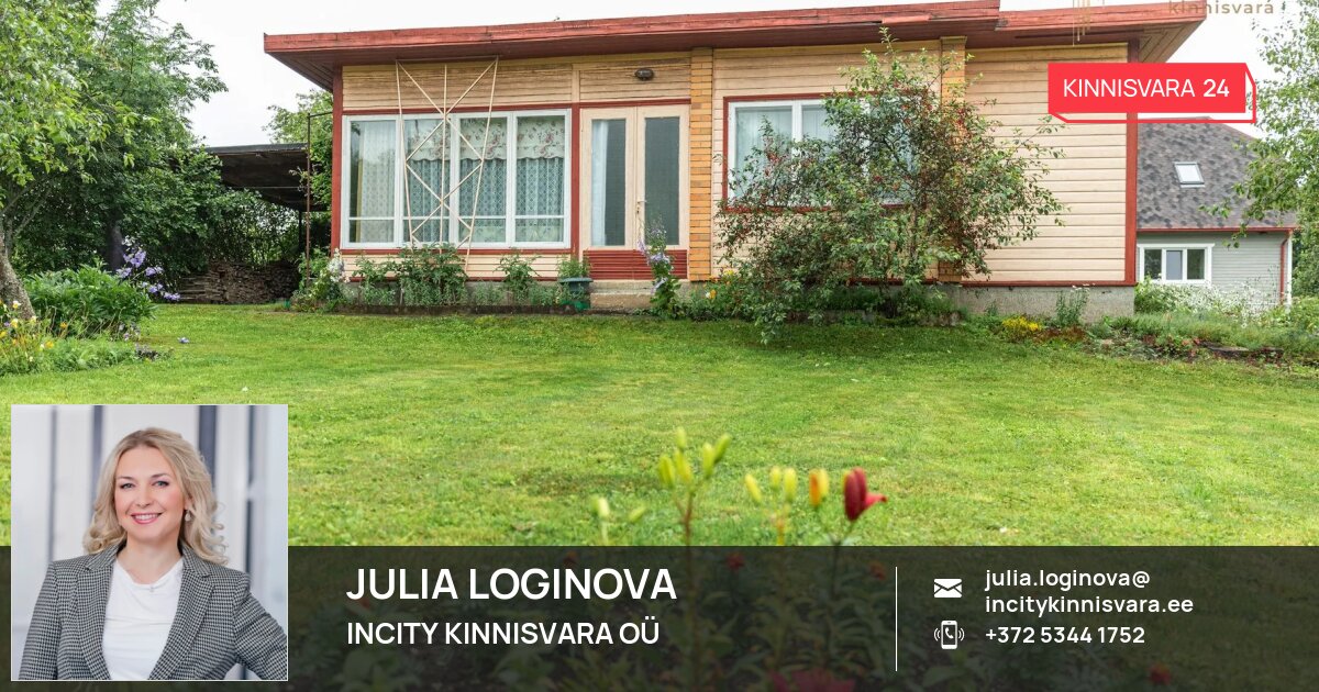Müüa suvila, 3 tuba, Ehitaja tee 13, Navi küla, Võru vald