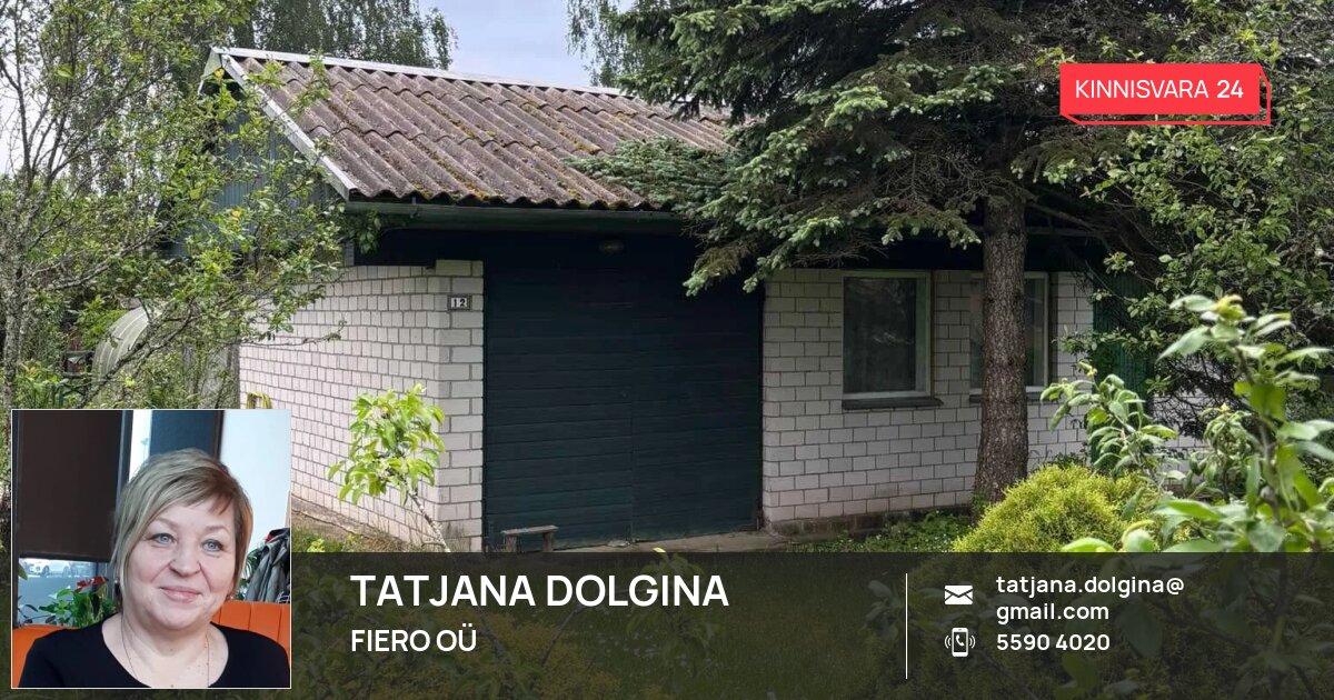 Müüa suvila, 3 tuba, Ukuaru AÜ 12, Vansi küla, Saue vald