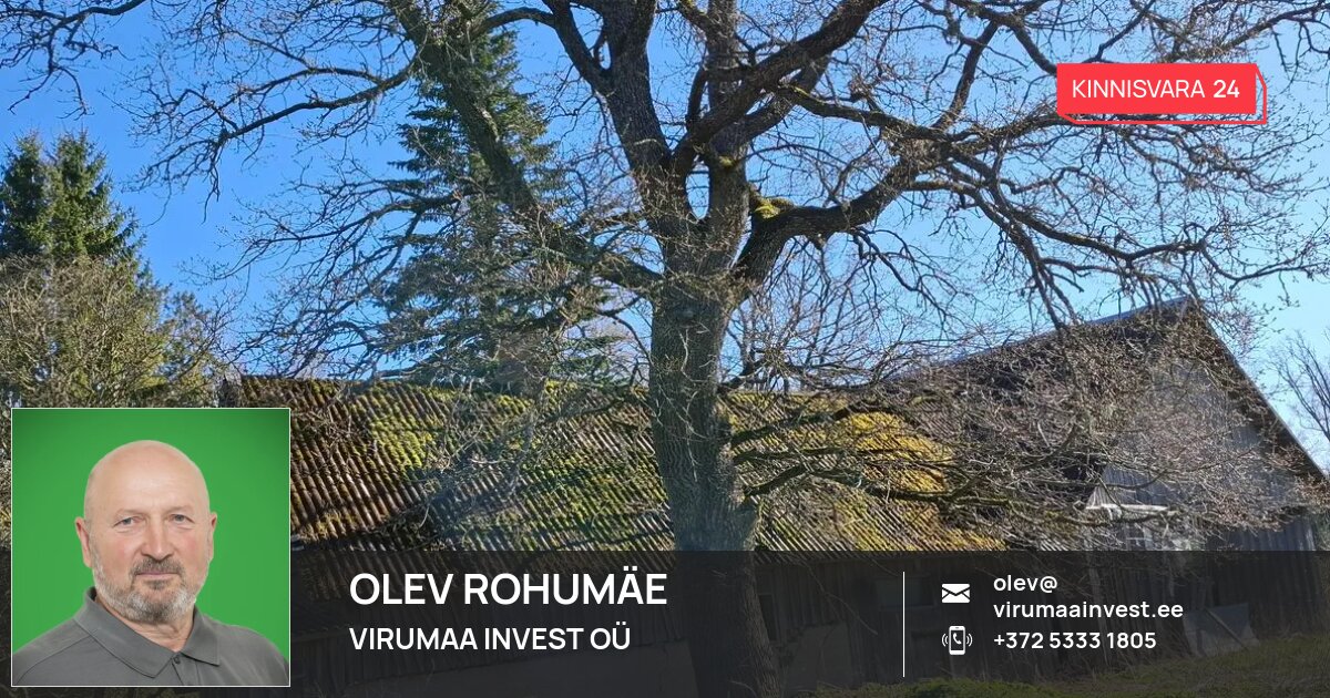 Müüa maja, 2 tuba, Koeravere küla, Vinni vald