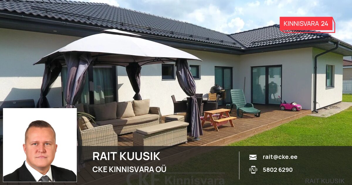 Müüa maja, 4 tuba, Tooma tn 8, Soinaste küla, Kambja vald