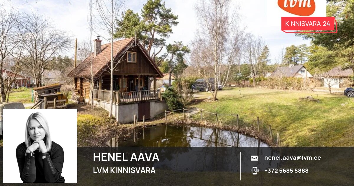 Müüa maja, 2 tuba, Tammetalu tn 20, Luige alevik, Kiili vald