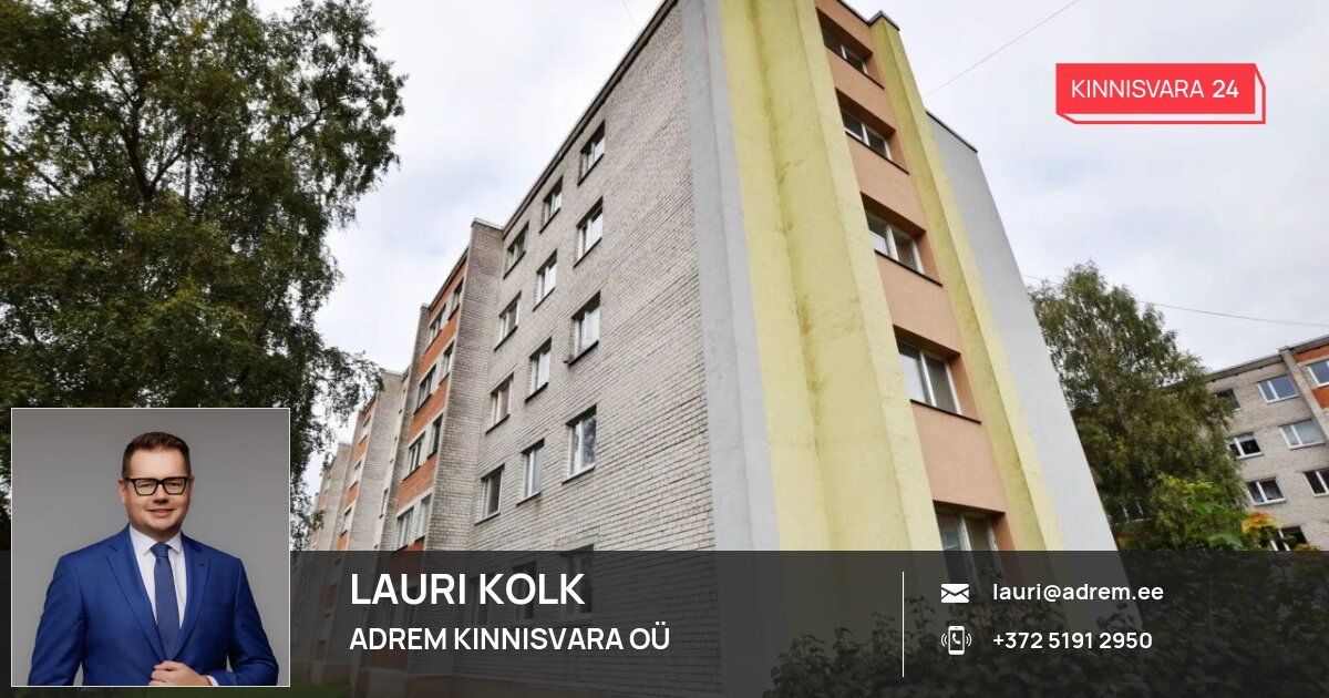 Müüa korter, 2 tuba, Tallinna tn 27, Uuslinn, Loksa linn