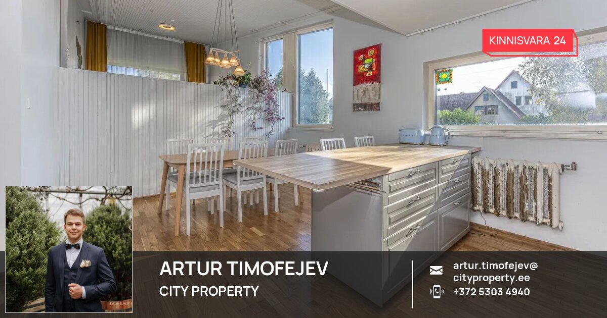 Müüa maja, 6 tuba, Tuule tee 26, Merivälja, Pirita, Tallinn