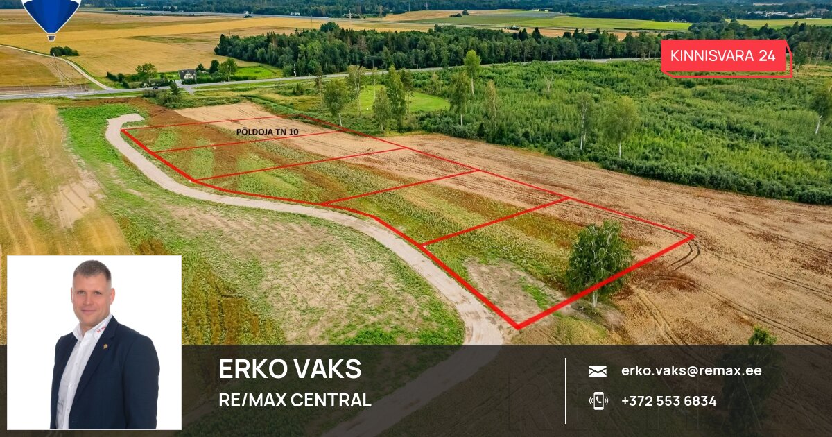 Müüa maa, Põldoja tn 10, Kose alevik, Kose vald