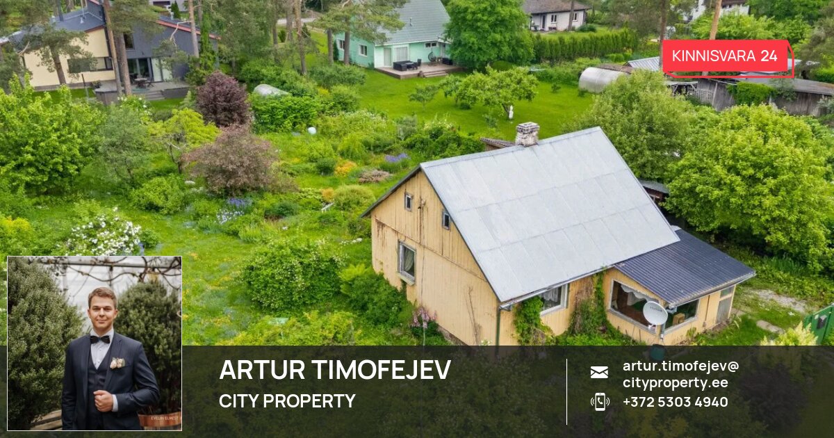 Müüa maja, 2 tuba, Tormi tn 14, Aruküla alevik, Raasiku vald